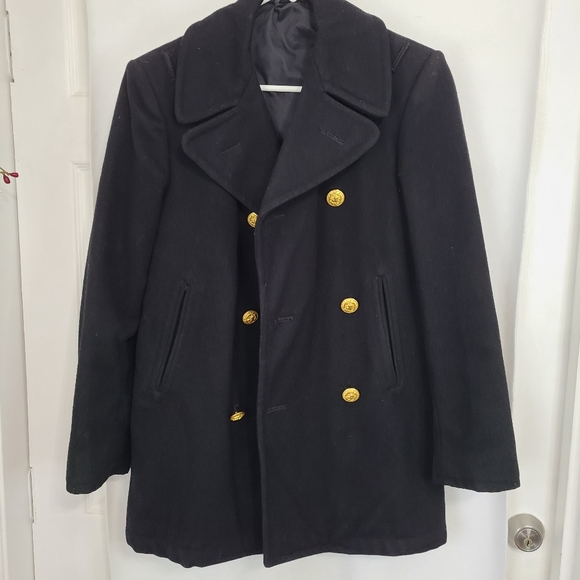 US Military | Jackets & Coats | Us Military Mens Enlisted Peacoat Wool ...